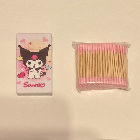 Kuromi | Accessories | Kuromi Qtip Holder With Pink Qtipsnwt | Poshmark